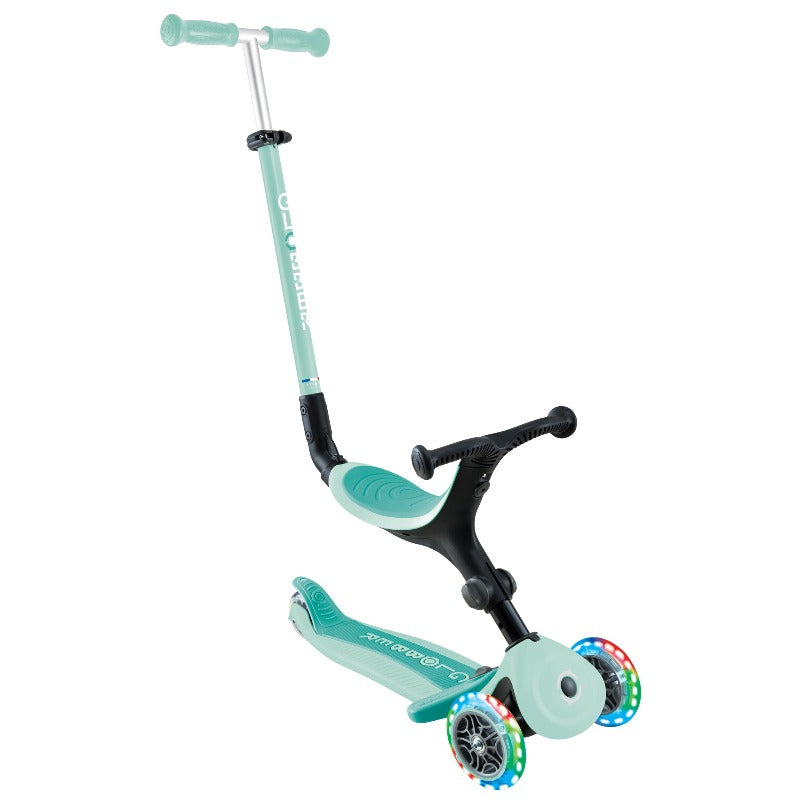 Globber GO UP Active Lights Kids Scooter With Seat – Inlinex