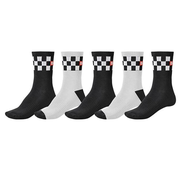 Globe Checker Crew 5 Pack Socks | Inlinex