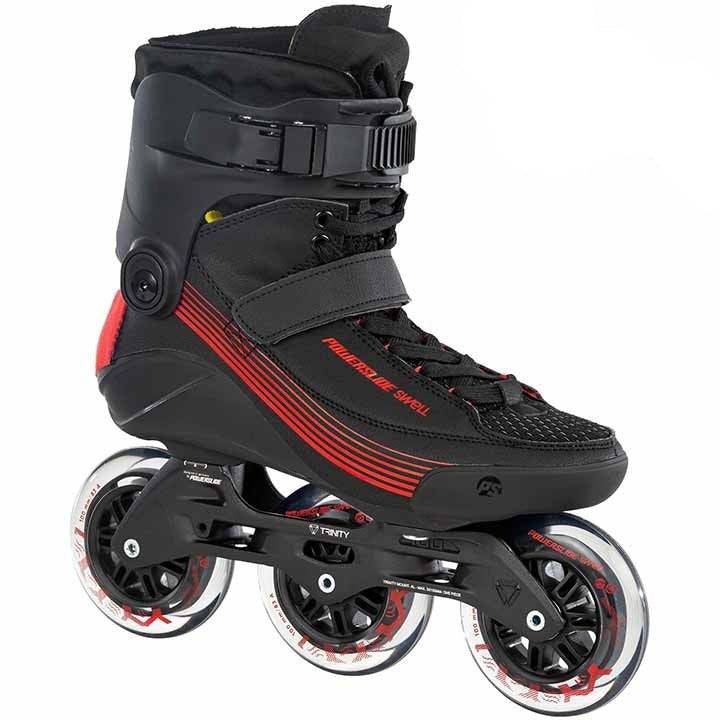 🔥🔥🔥Powerslide Swell Black 100 - 3D Adapt Skates | Inlinex